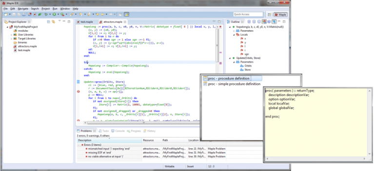 Maple IDE, un entorno de desarrollo integrado para el lenguaje de ...